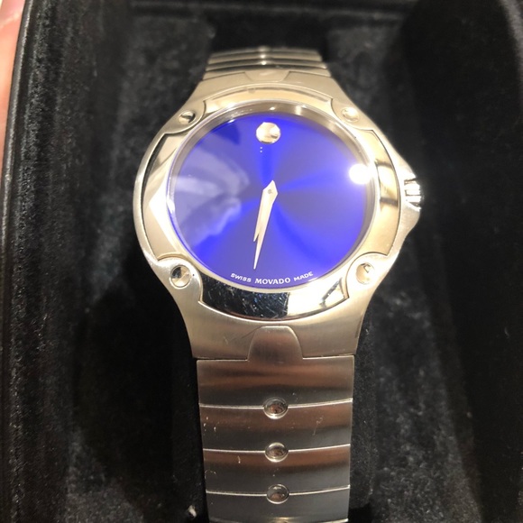 Movado | Accessories | Rare Blue Face Movado | Poshmark